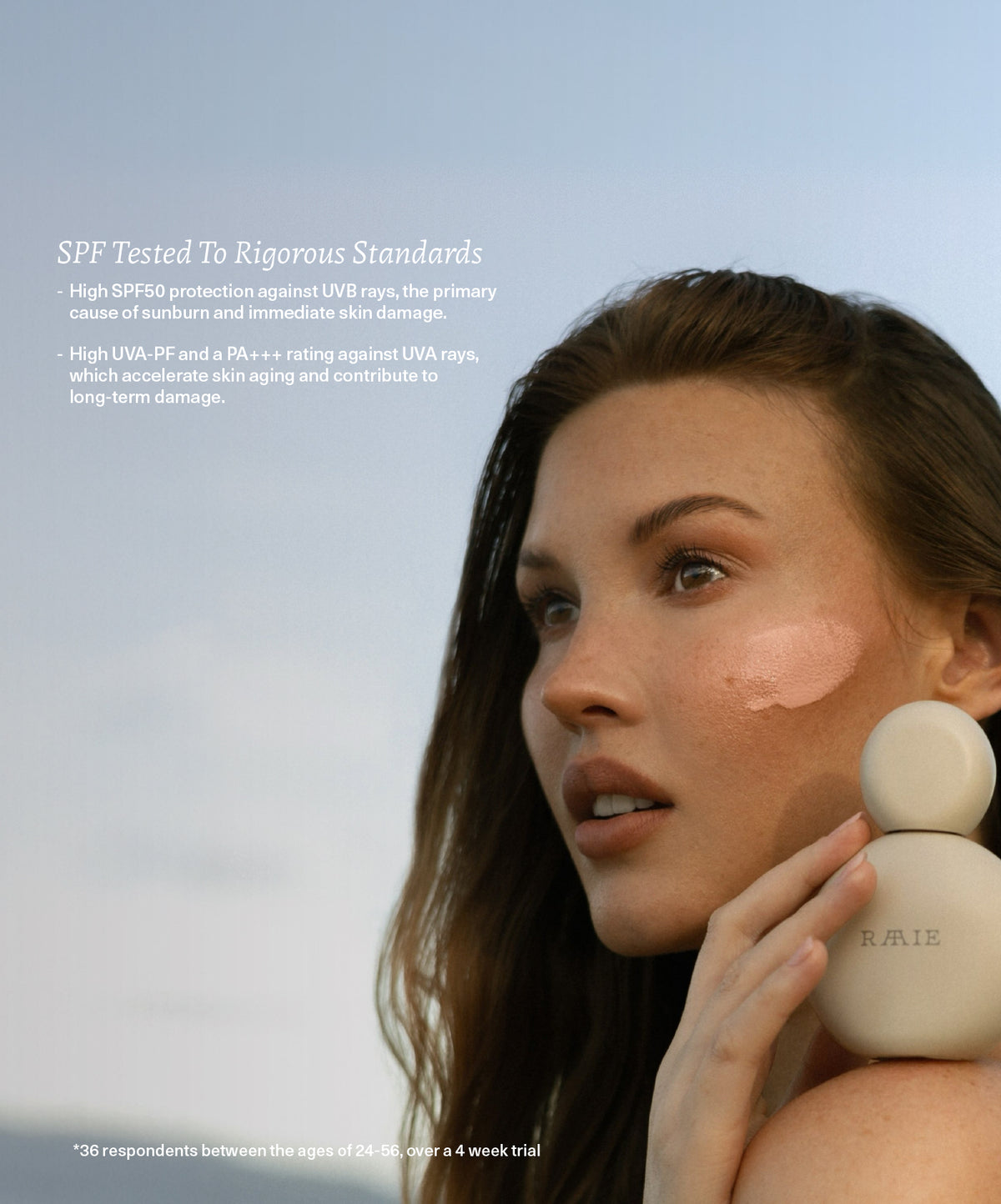 Sun Milk Drops Tinted SPF50 | SPF Face Serum | RAAIE Skincare